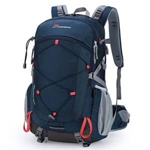 mountaintop 40l hiking backpack with rain covers for backpacking, camping, cycling and traveling