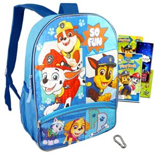 fast forward paw patrol backpack for boys set – paw patrol backpack, stickers, backpack clip, more | paw patrol backpack for boys 4-6