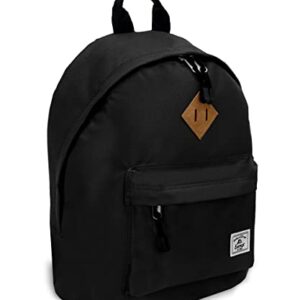 Everest Vintage Backpack, Black, One Size