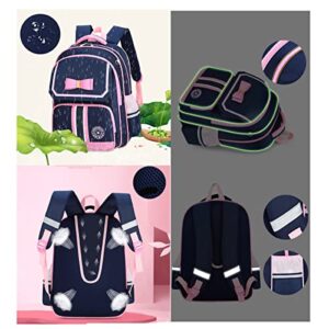 2PCS Pretty Princess Girls Preschool Backpack Set,Kids Elementary Primary Students Bookbag Knapsack for Girls