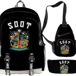 Wilbur Soot Merch Backpack Oxford School Bag Teenager Child Bag Travel Backpack (1)