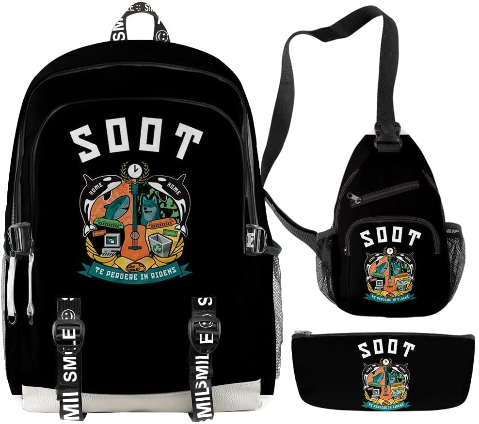 Wilbur Soot Merch Backpack Oxford School Bag Teenager Child Bag Travel Backpack (1)