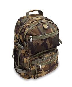 everest oversize woodland camo backpack, camouflage, one size,c3045r-camo