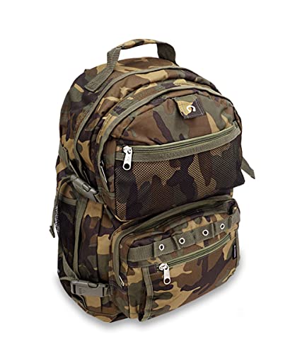 Everest Oversize Woodland Camo Backpack, Camouflage, One Size,C3045R-CAMO