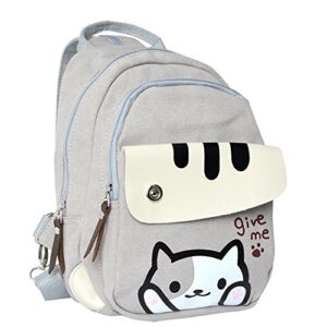 anime neko atsume multifunctional shoulder bag knapsack japanese game cat backpack (#1)