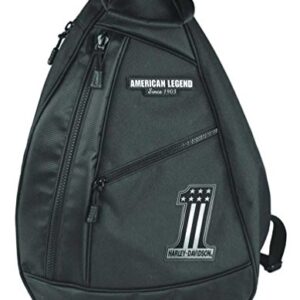 Harley-Davidson Men's #1 Tonal RWB Sling Backpack - Black BP2067S-Black