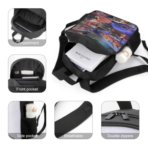 GKLLXC Backpacks , Teen Laptop Bags Large, Adjustable Shoulder Straps,Travel Backpacks, One Size