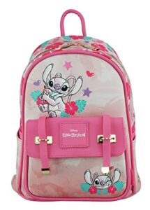 disney lilo and stitch – angel wondapop 11 inch vegan leather mini backpack