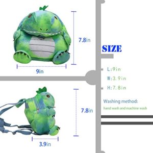 Heltid Kids Dinosaur Toddler Backpack with Leash,Cute Plush Animal Backpack for boys