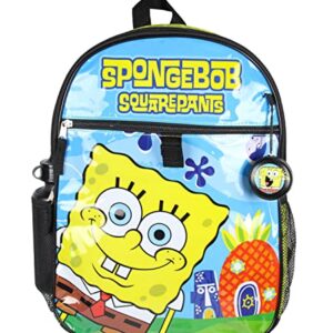 Nickelodeon SpongeBob SquarePants Characters Squidward Patrick Mr. Krabs Sandy Plankton Gary 5 PC Backpack Lunchbox Icepack Water Bottle