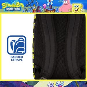 Concept One SpongeBob SquarePants 13 Inch Sleeve Laptop Backpack, Checkered Padded Computer Bag for Commute or Travel, Multi