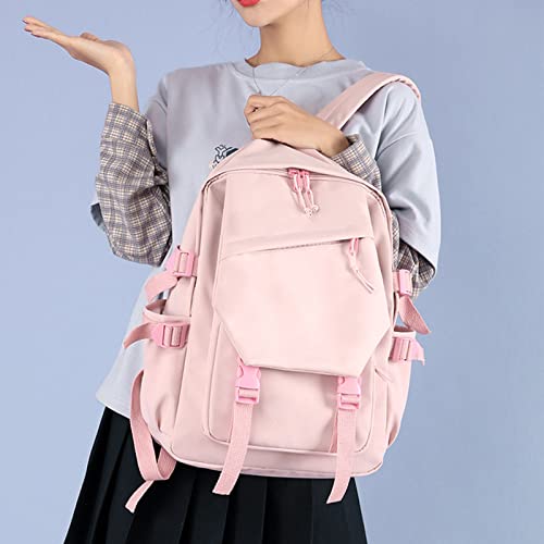 YANGLIU Lightweight School Bag College Solid Color Laptop Backpack for Book Notebook for Men Women Travel bag Bookbag for Boy Girls