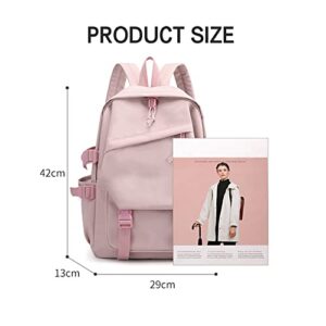 YANGLIU Lightweight School Bag College Solid Color Laptop Backpack for Book Notebook for Men Women Travel bag Bookbag for Boy Girls