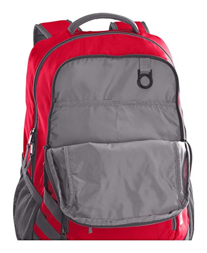 Under Armour Storm Hustle II Backpack, Red (600)/Silver, One Size Fits All