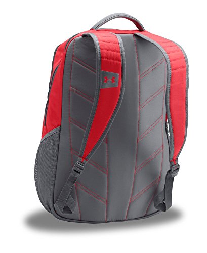 Under Armour Storm Hustle II Backpack, Red (600)/Silver, One Size Fits All