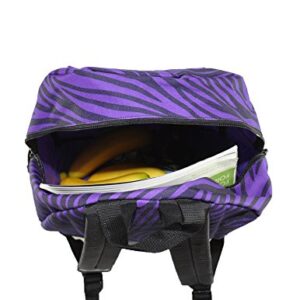 Outdoor Colorful Backpack (Purple Zebra)