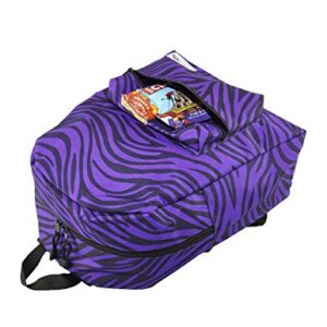 Outdoor Colorful Backpack (Purple Zebra)