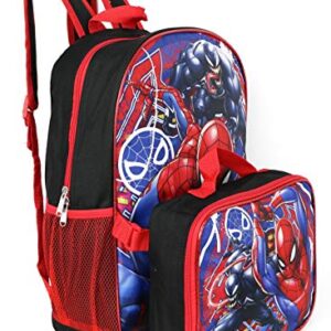 Ruz Spiderman Boys 16 Inch Backpack (Red-Blue)