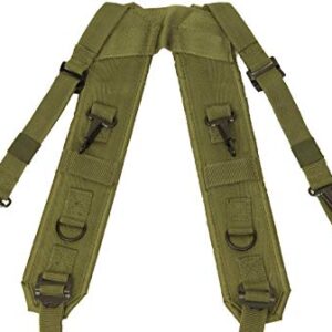 Army Universe Olive Drab Combat H Style LC-1 Military Suspenders Load Bearing Harness Backpack Straps