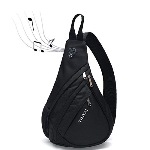 TINYAT Sling Bag Sport Rucksack Chest Bag Travel Casual Crossbody Shoulder Bag for Camping Gym Cycling Biking T509