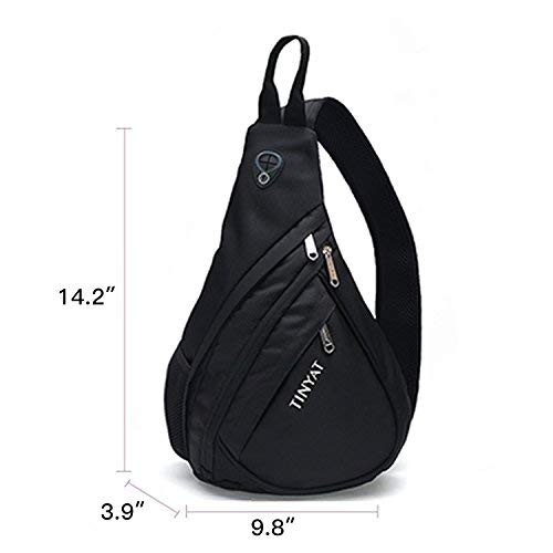 TINYAT Sling Bag Sport Rucksack Chest Bag Travel Casual Crossbody Shoulder Bag for Camping Gym Cycling Biking T509