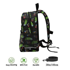 XDMXY Garbage Truck Kid's Toddler Backpack for Boys Girls Preschool Nursery with Safety Leash (01145)