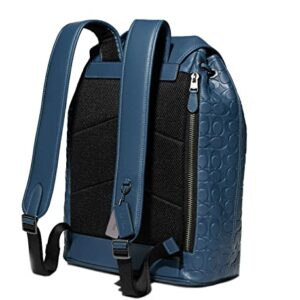 COACH Men's Sullivan Backpack (Signature Leather - Denim)