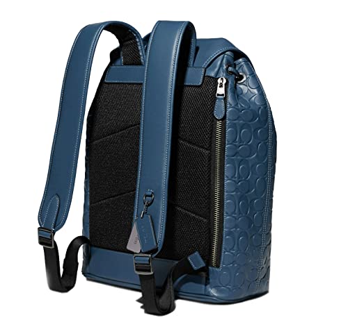 COACH Men's Sullivan Backpack (Signature Leather - Denim)