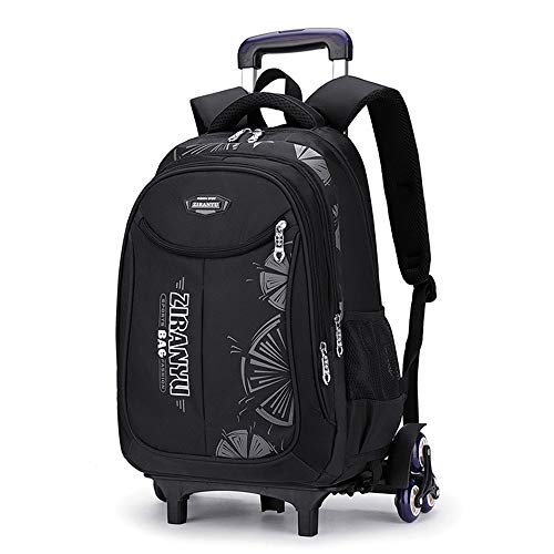 Rolling Backpack, Dual-Use School Bag for Elementary and Middle School Students, Wheeled Laptop Bag Travel Boys and Girls