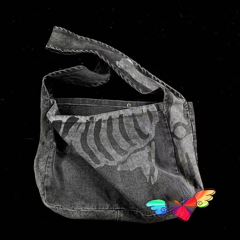 GAI Gothic Backpack Dark Grunge School Bag Skeleton Backpack Purse Alt Emo Bag Aesthetic Student Bookbags (One Size,b)