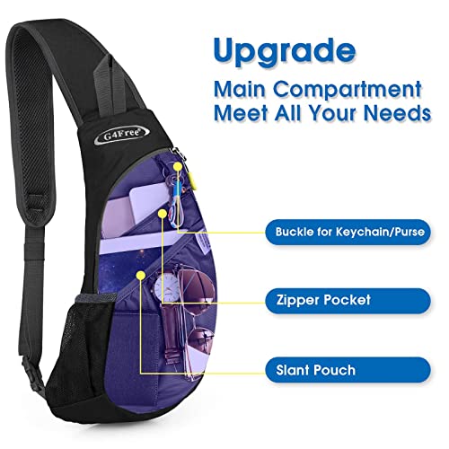 G4Free Sling Bags Men Small Cross Body Backpack+30L Packable Hiking Backpack, Lightweight Foldable Daypack