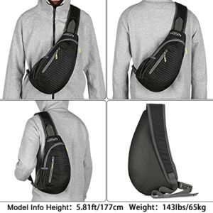 G4Free Sling Bags Men Small Cross Body Backpack+30L Packable Hiking Backpack, Lightweight Foldable Daypack