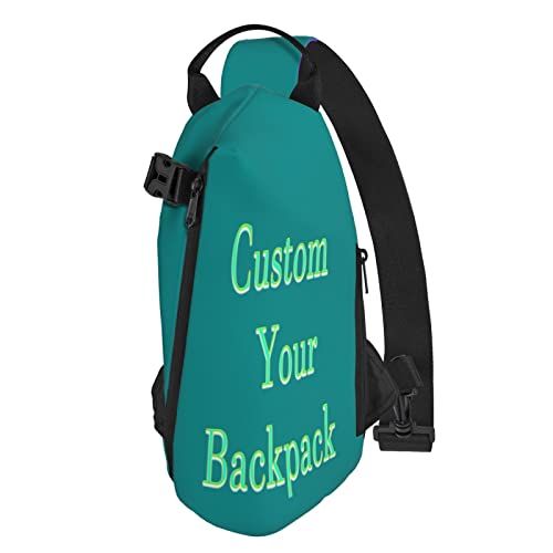 Custom Crossbody Chest Bag Funny Backpack Your Design Here photo Logo Text Custom Your Own Crossbody Chest Bag Personalized Picture Backpack Make Your Own Sports Bag Men Sling Bag