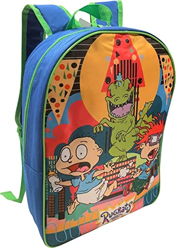 Rugrats Boy's 15" School Backpack (Blue-Green)