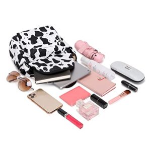 Cow Print Mini Backpack Women Girls, Small Backpack Purse for Adults Teens Kids School Travel