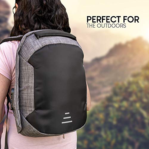 Backpack Travel Laptop Waterproof School Combination Lock Anti Theft Universal Serial Bus Charging Port Exultimate