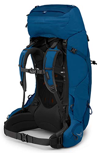 Osprey Aether 65 Men's Backpacking Backpack Deep Water Blue, Large/X-Large