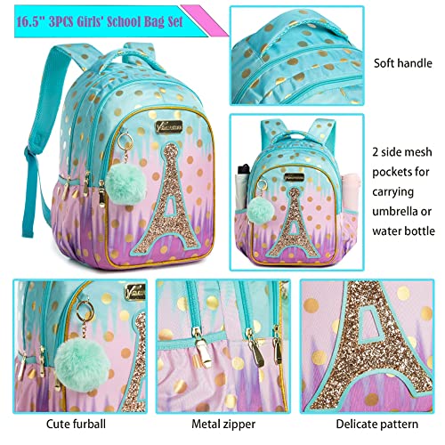 Pink Backpack for School Backpack - Kids Backpacks for Girls - Book Bag Kids Backpack Bookbag - Toddler Backpack School Bags for Girls -Mochilas para Ninas Mochila para Niñas -Girls Backpack for Girls