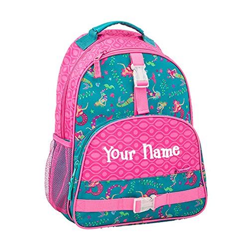 Personalized Mermaid Princess Backpack Book Bag - Back to School or Travel Tote with Custom Name