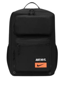 nike unisex utility speed training backpack (27l) black/orange