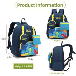 willikiva Cute Dinosaur Kids backpack for Girls Boys Preschool kids 3-5 Toddler(Dinosaur)