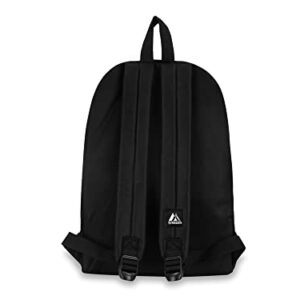 Everest Luggage Basic Backpack, Black, Medium