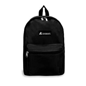 Everest Luggage Basic Backpack, Black, Medium