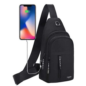 sling bag crossbody waterproof backpack with usb earbuds hole strap bag travel backpack chest bag_moresec