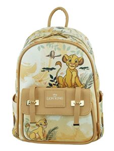 disney the lion king simba and nala wondapop 11 inch vegan leather mini backpack