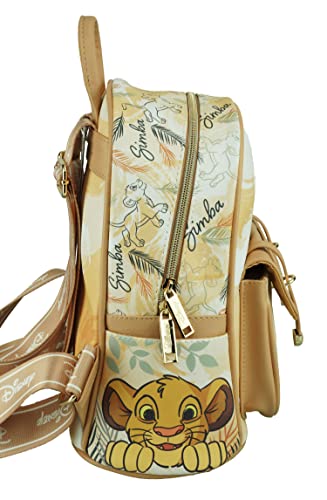 Disney The Lion King Simba and Nala Wondapop 11 Inch Vegan Leather Mini Backpack