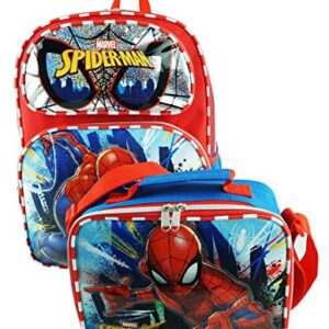 Marvel - Spider-Man Deluxe 16 Inch Large Backpack and Lunch Box Set - Perfect Swing