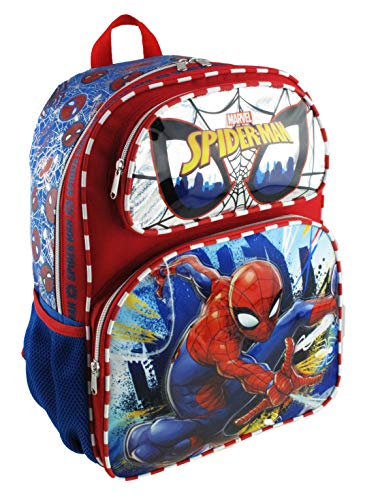 Marvel - Spider-Man Deluxe 16 Inch Large Backpack and Lunch Box Set - Perfect Swing