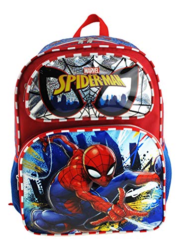 Marvel - Spider-Man Deluxe 16 Inch Large Backpack and Lunch Box Set - Perfect Swing