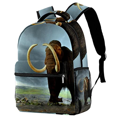 Woolly Mammoth School Backpack For Teen Boys Girls , Durable School bag For Middle Student